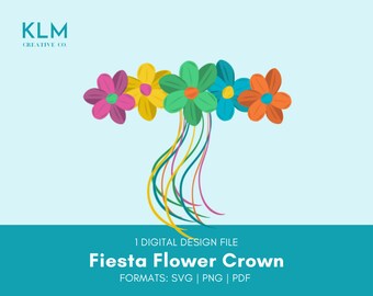 SA Texas Fiesta Flower Crown Svg Fiesta Flower Crown Clipart | Etsy