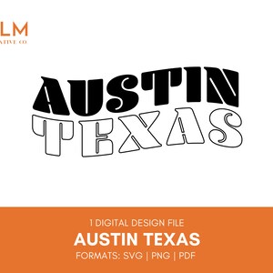 Austin Texas Svg | Austin Texas Clipart | Austin Svg | Austin TX Svg ...