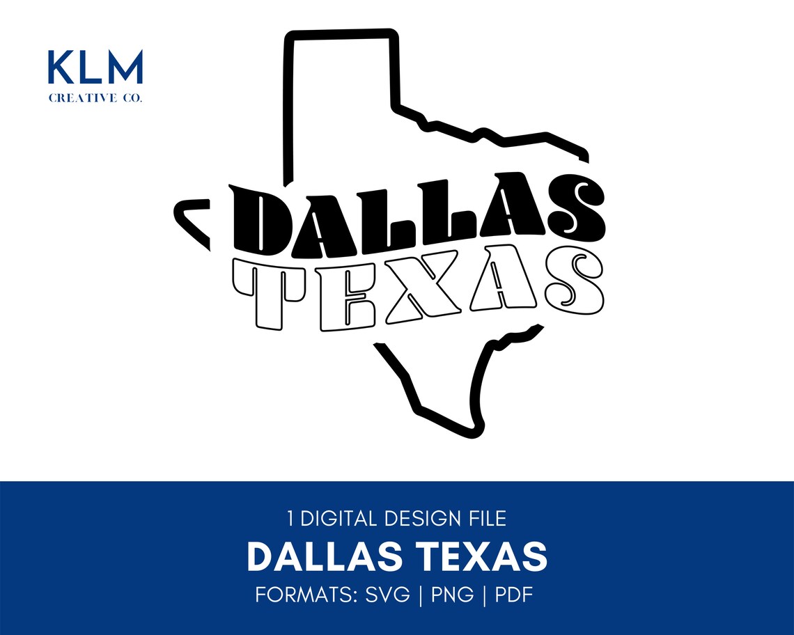 Dallas Texas Svg Dallas Texas Clipart Dallas Svg Dallas | Etsy