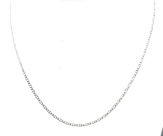 White Gold Chain 18K Gold Chain Real White Gold Chain for - Etsy