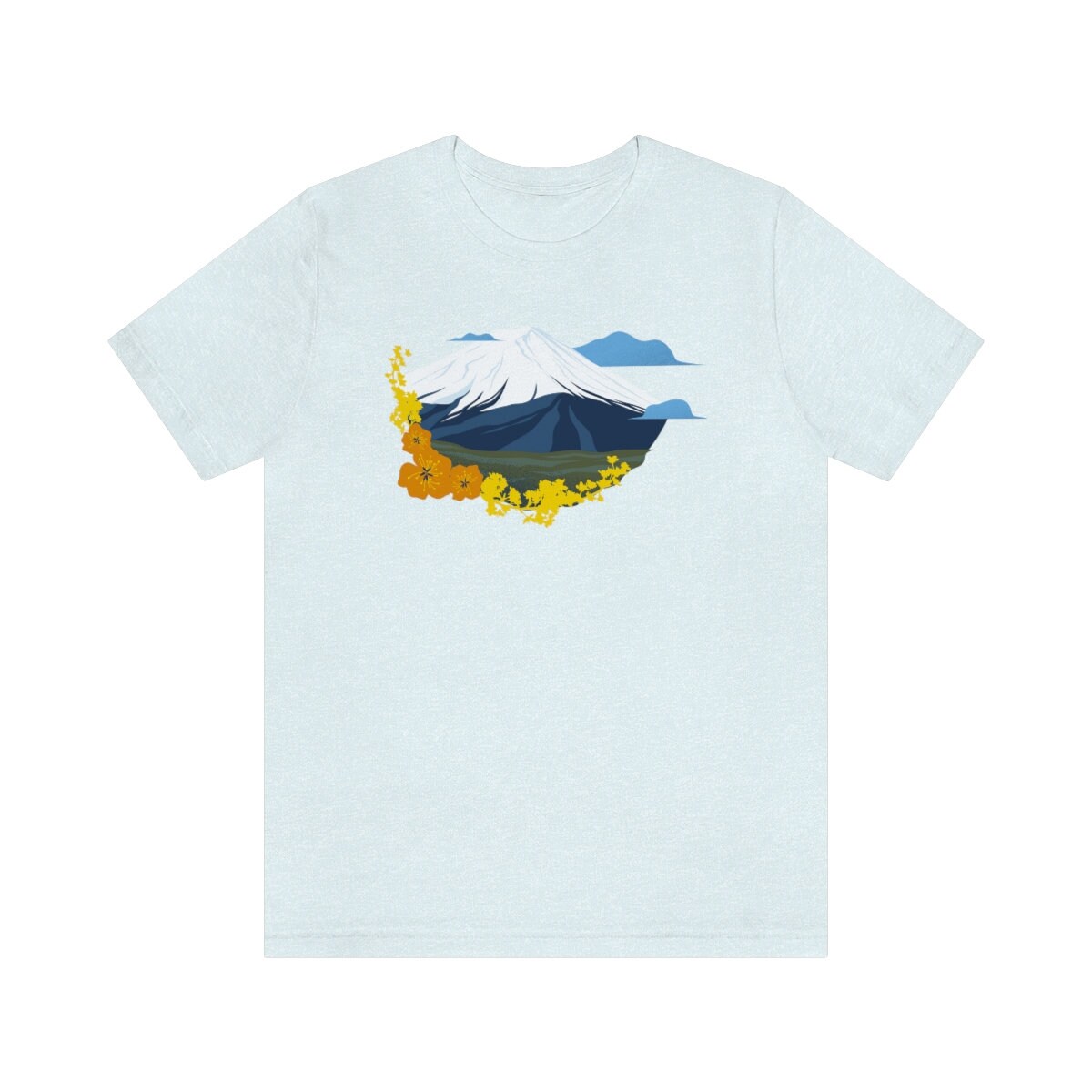 Aroace Nature T Shirt, Aro Ace Flag Mountain Present, Floral Aromantic ...