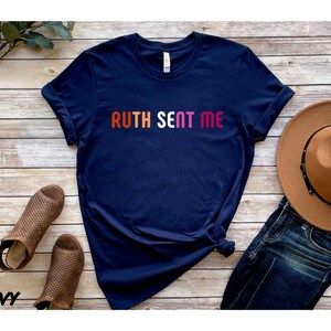 Lesbian T Shirt, Ruth Sent Me, Femme Flag RBG Gift, Discreet LGBT Pride ...