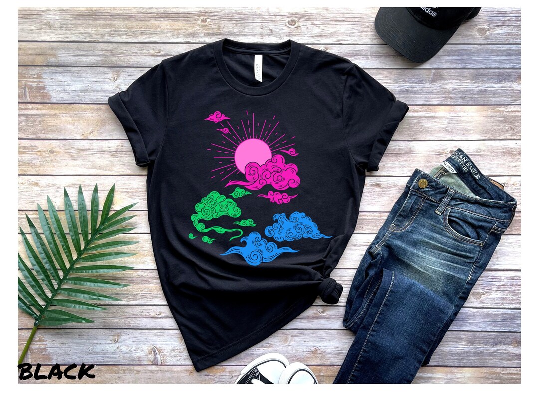 Polysexual T Shirt Japanese Art Tshirt Poly Sexual Flag - Etsy