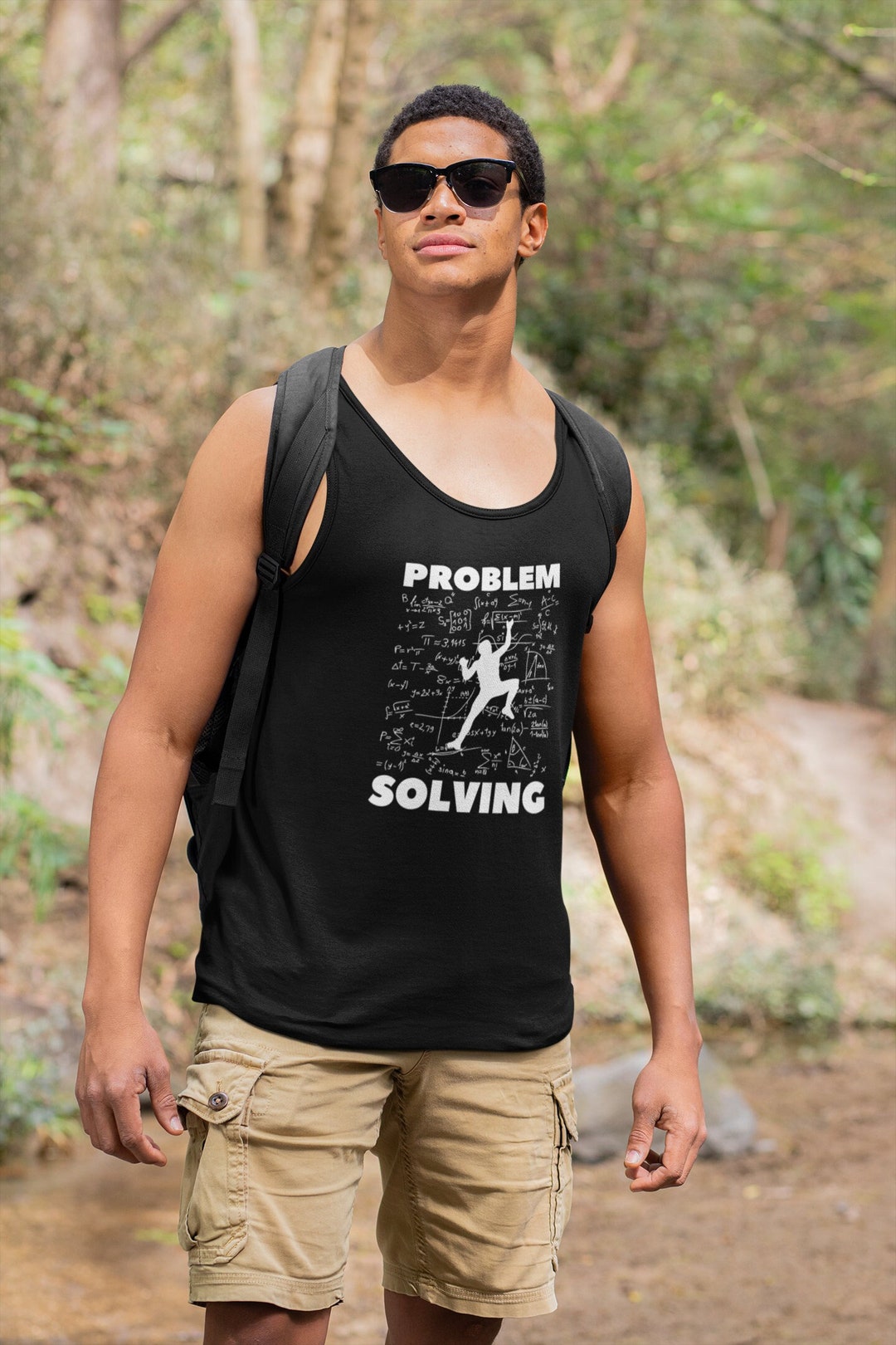 Rock Climbing Jersey, Bouldering Tank Top, Problem Solving T Shirt ...