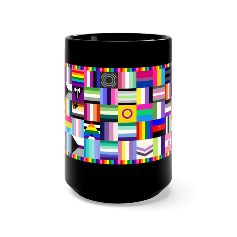 15 Oz. LGBTQ Coffee Mug LGBT Pride Flag Coffeecup LGBTQIA - Etsy