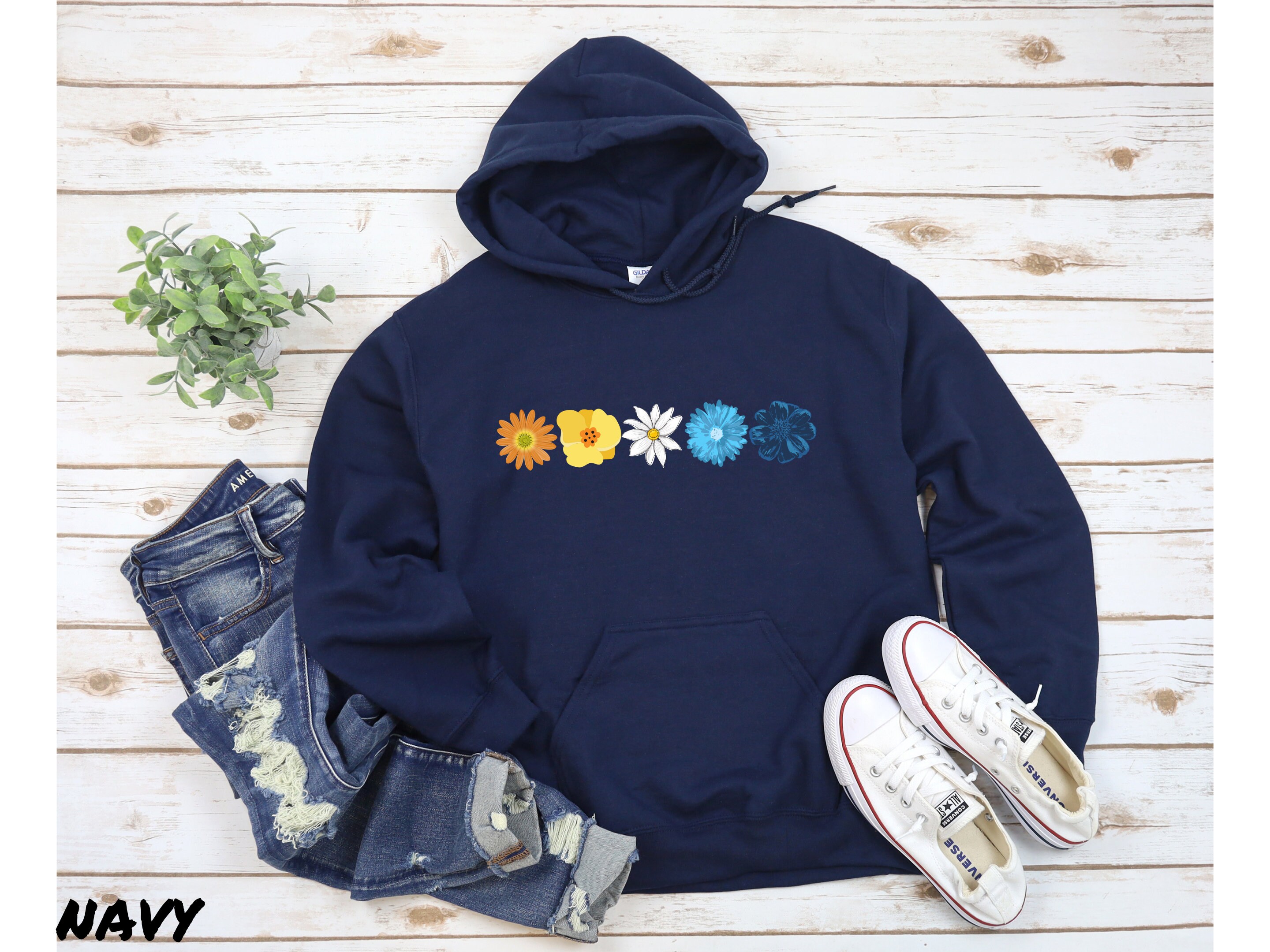 Floral Aroace Hoodie, Aro Ace Flowers Gift, Aromantic Asexual Flag ...