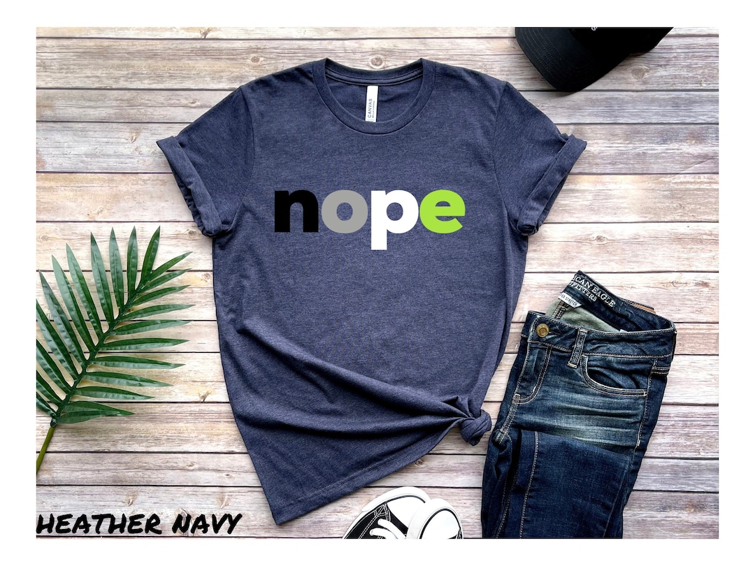 Agender Nope Shirt, No Pronoun Flag Gift, Non Binary Tee, Nonbinary ...
