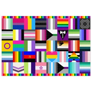 LGBTQ 1000 Piece Puzzle, LGBTQIA Gift, Jigsaw Flag Collage, Gay Pride ...