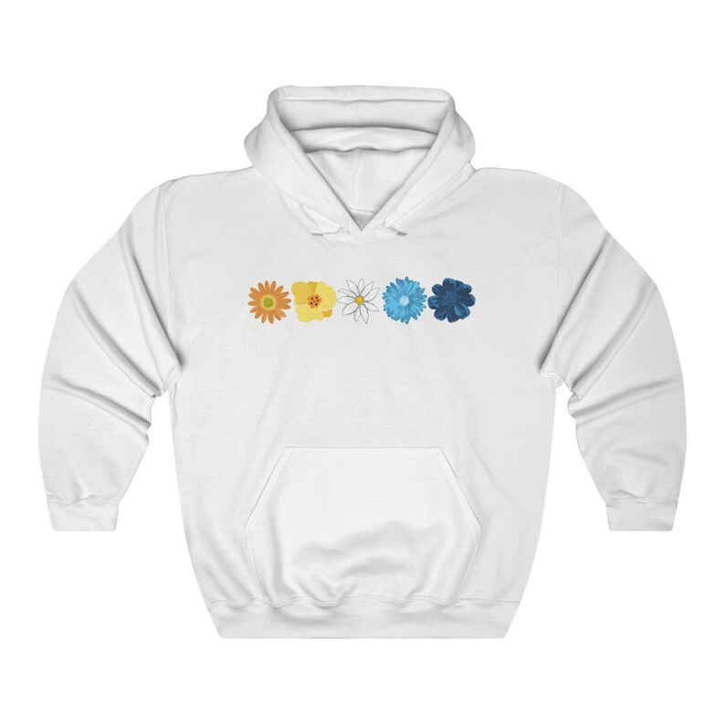 Floral Aroace Hoodie Aro Ace Flowers Gift Aromantic Asexual - Etsy