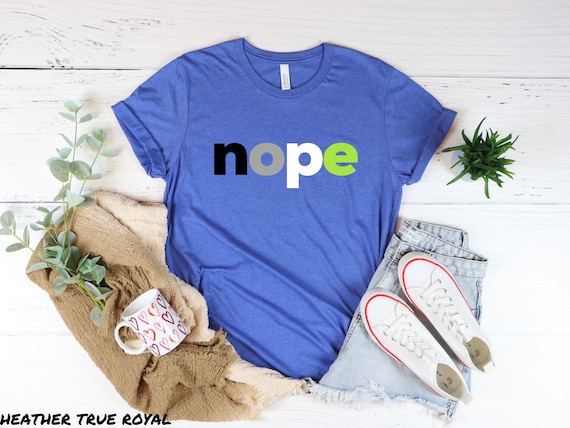 Agender Nope Shirt No Pronoun Flag Gift Non Binary Tee - Etsy