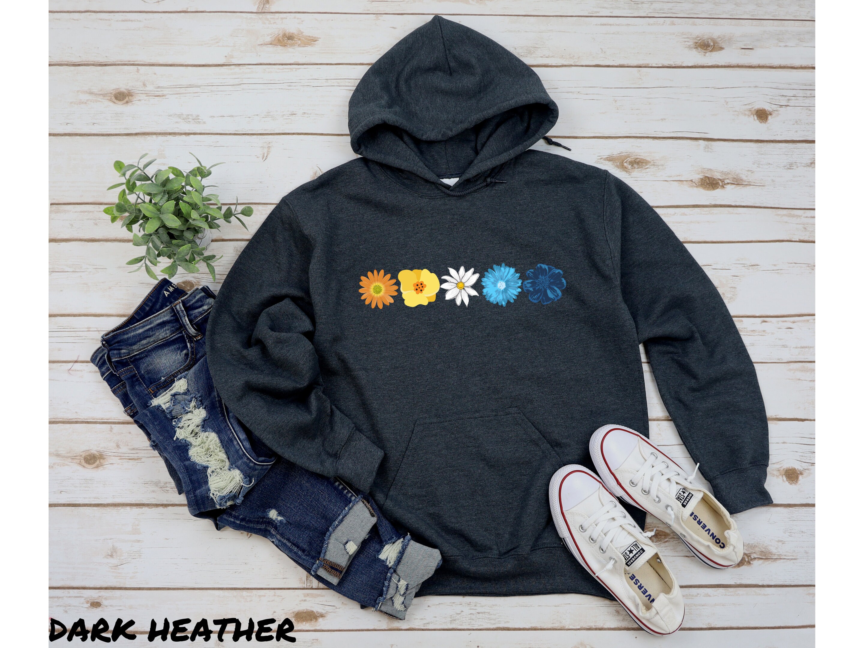 Floral Aroace Hoodie, Aro Ace Flowers Gift, Aromantic Asexual Flag ...