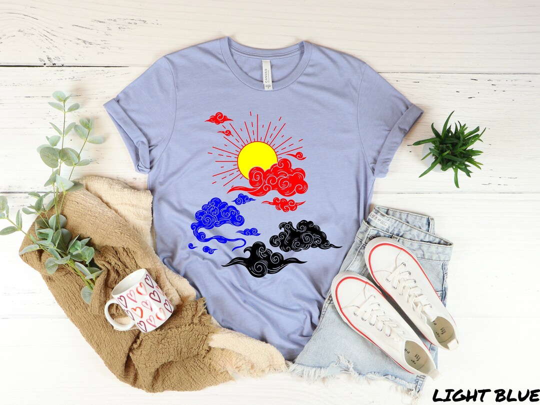Cute Polyamory Shirt, Sun Clouds Art, Polyamorous Tshirt, Boho Pretty ...