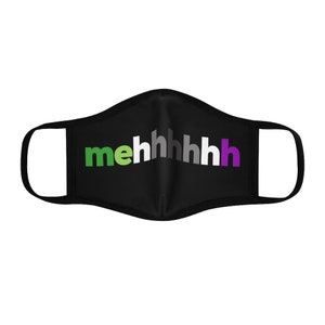 Aroace Meh Mask Funny Aro Ace Gift Aromantic Asexual Fitted | Etsy