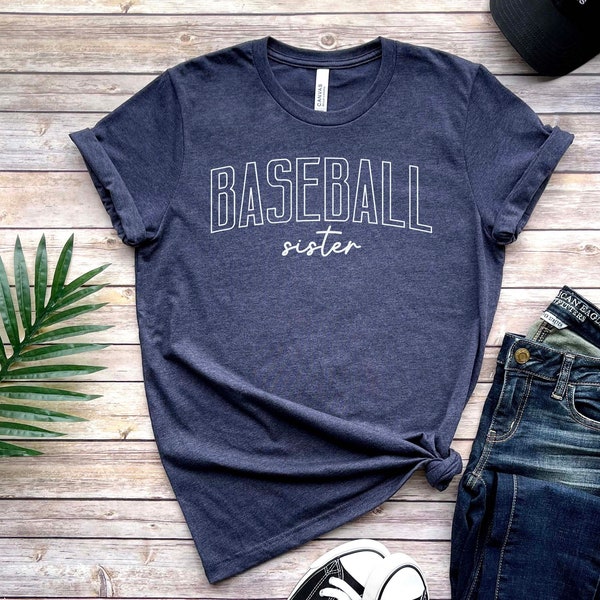 Baseball Sister Tee - Etsy