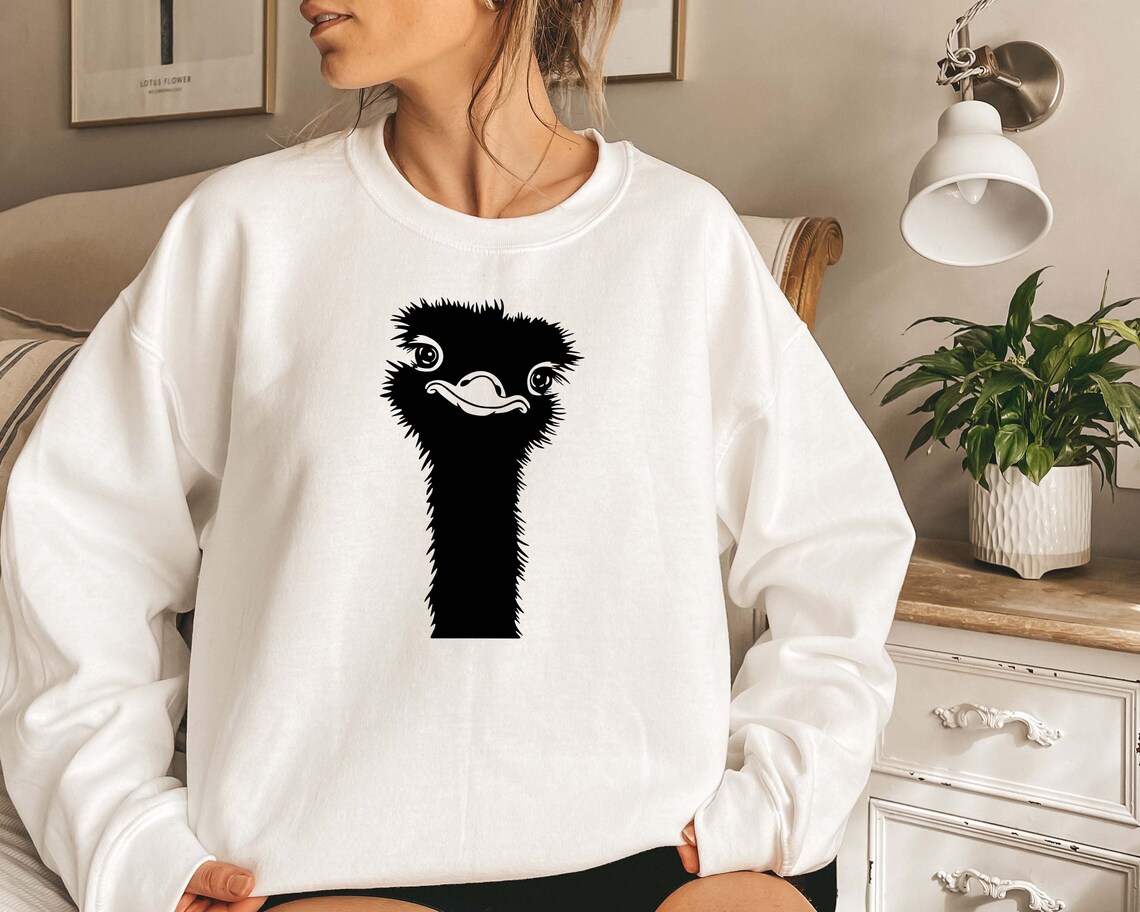 Ostrich Sweatshirt Zoo Shirt Ostrich Shirts Animal Lover - Etsy