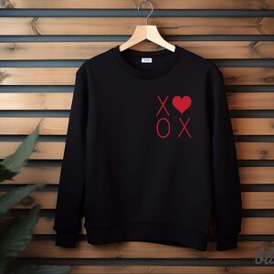 XOXO Sweatshirt, Valentine Sweatshirt, Women Love Heart Cute Crewneck, Cute Valentine Shirt ...