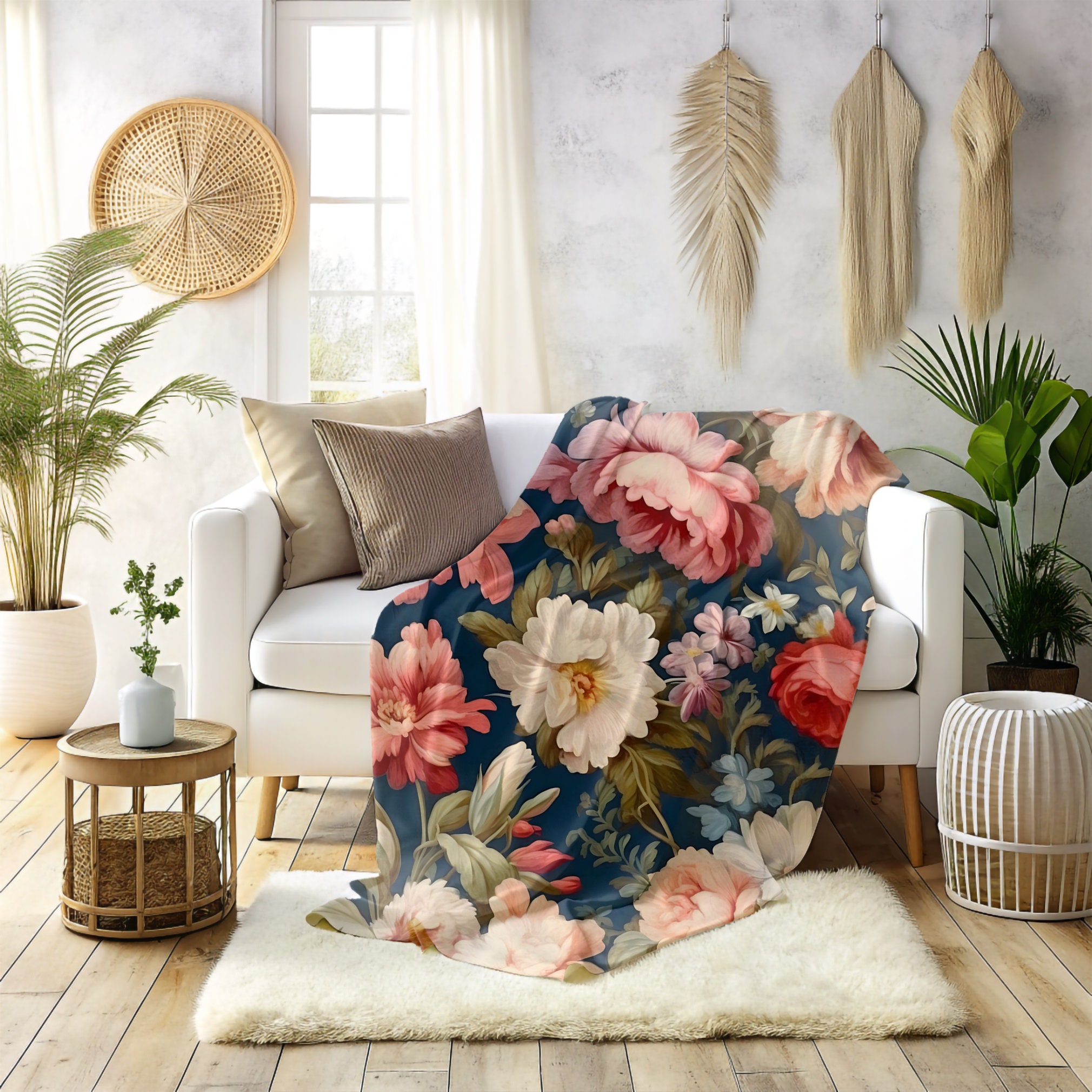 Grandma Core Blanket Soft and Warm Granny Chic Bedspread - Etsy