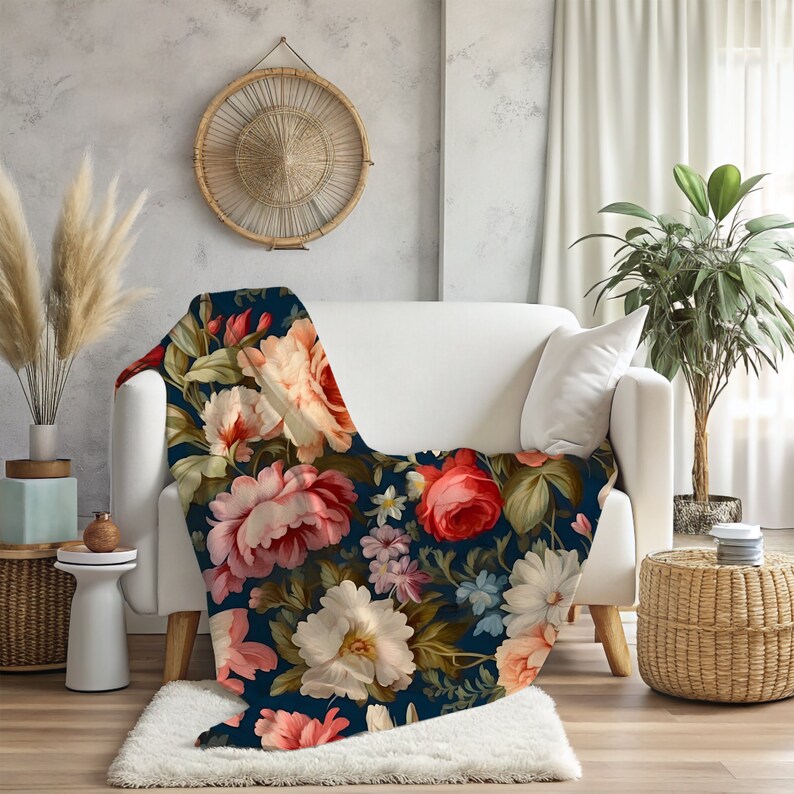 Grandma Core Blanket Soft and Warm Granny Chic Bedspread - Etsy