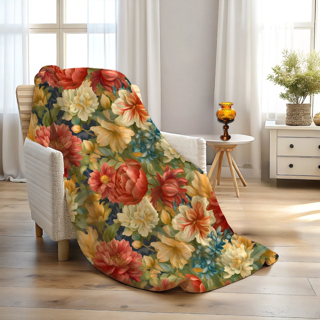 Grandma Core Decor Blanket Bedspread Comforter - Retro Granny Chic ...
