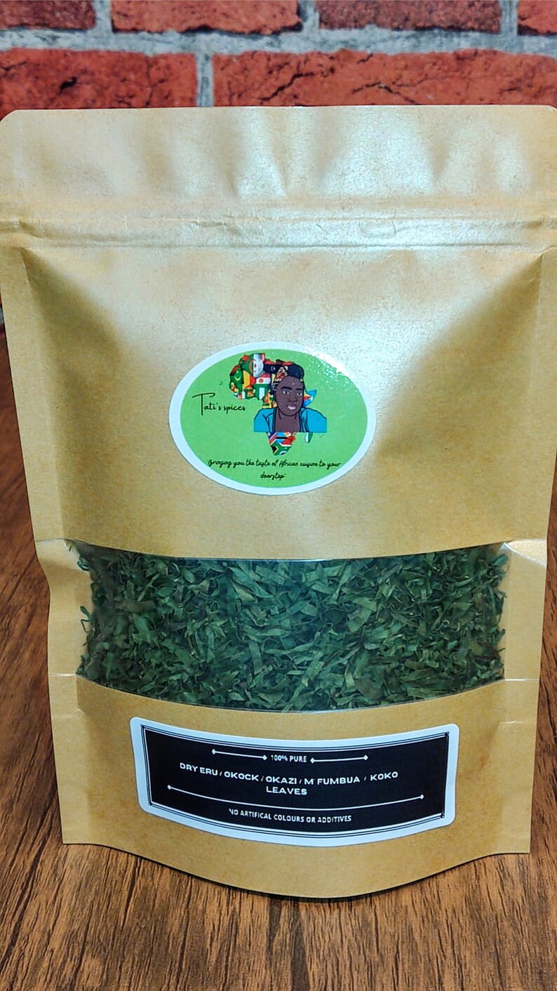 Eru Pack / Dry Eru Leaves / Crayfish / Cameroon Spices / Tatistore. - Etsy