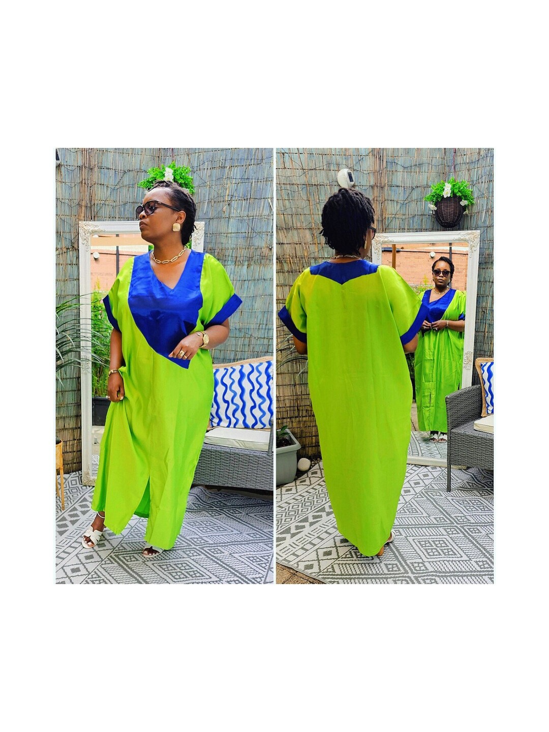 African Boubou Dress / African Maxi Dress / Satin Dress / Plus Size ...