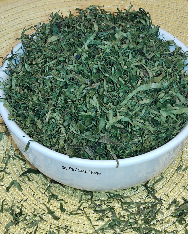 Eru Pack / Dry Eru Leaves / Crayfish / Cameroon Spices / Tatistore. - Etsy