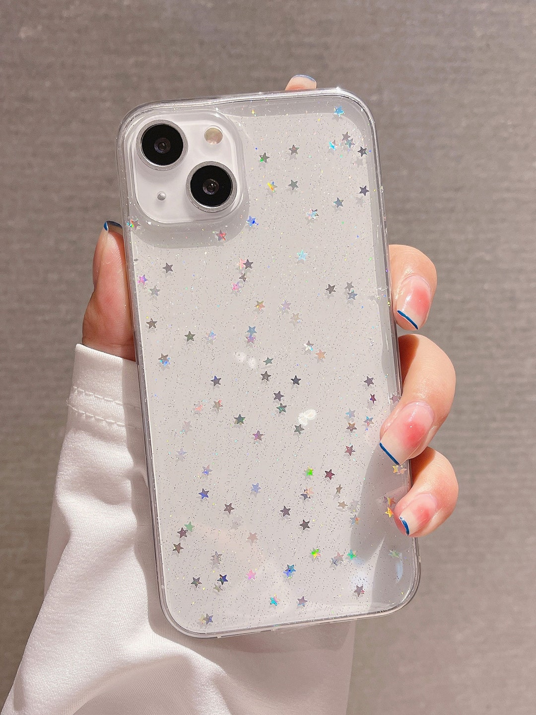 Cute Liquid Glitter Stars Phone Case for iPhone 14 15 11 12 13 - Etsy