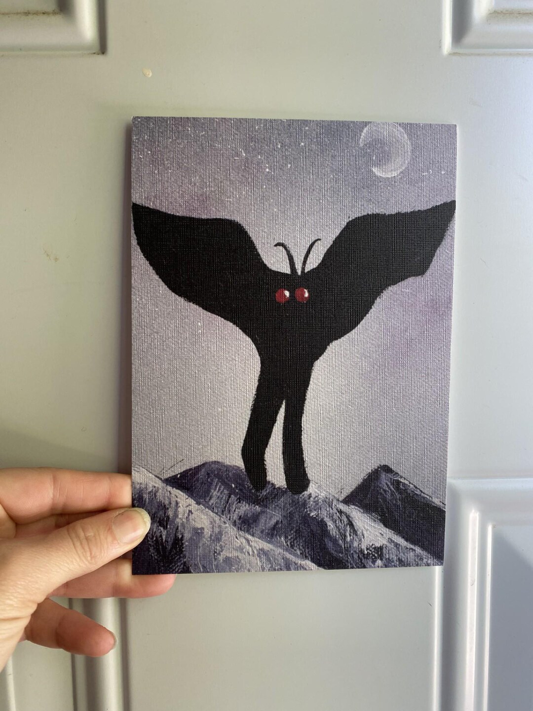 Mothman Art Print: West Virginia Cryptid, American Folklore - Etsy
