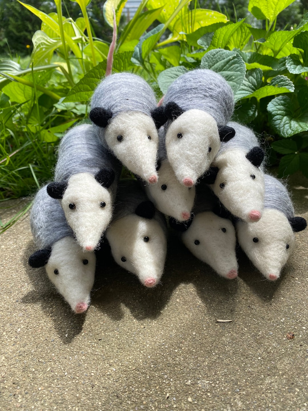Opossum Felt Plushie, Possum Stuffie, Toy Opossum, Stuffed Animal ...
