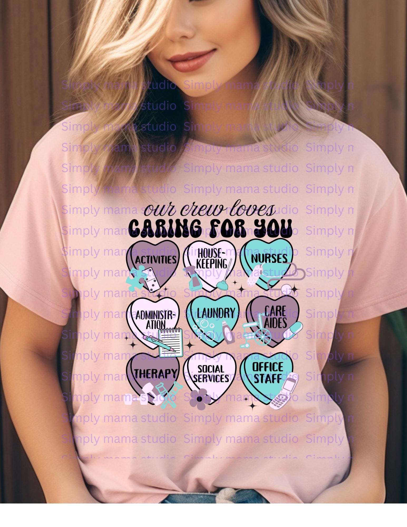 Nurse Shirt Nursing Home Staff Shirt Assisted Living Shirt for Staff ...