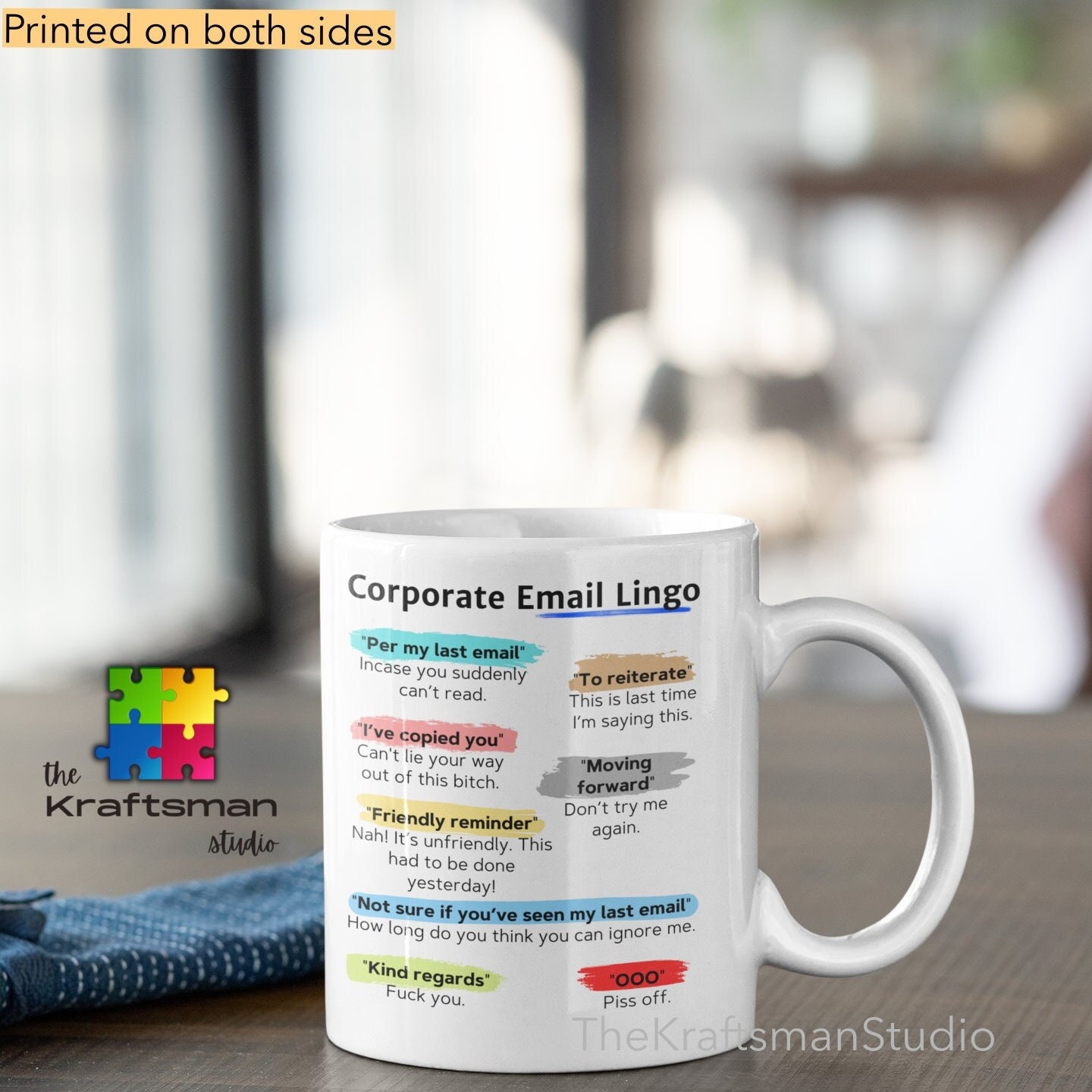 Corporate Email Lingo Fun, per My Last Email, Office Humor Gift With ...