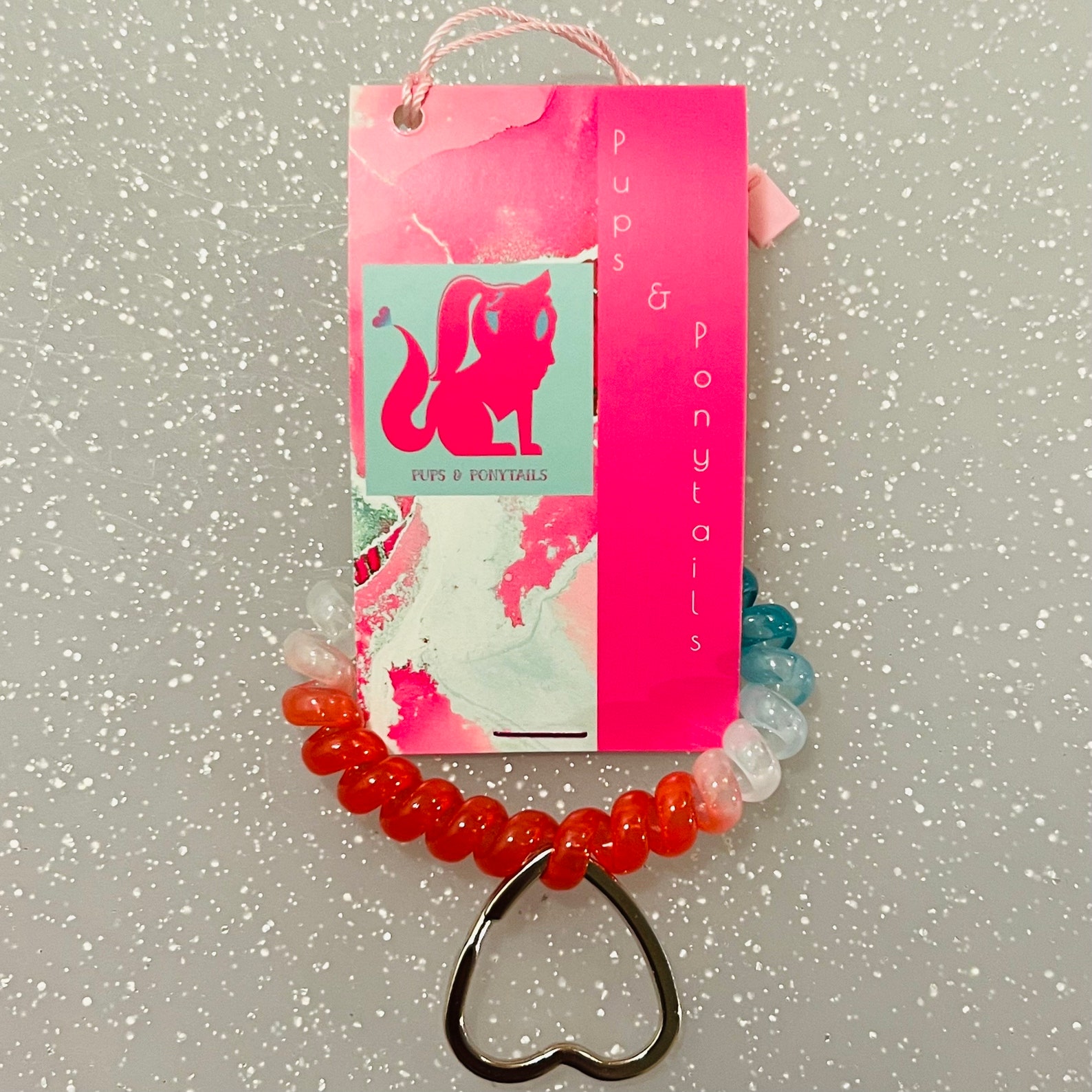 Spiral Keychain | Red/white/blue Keychain | Fourth of July | Heart ...