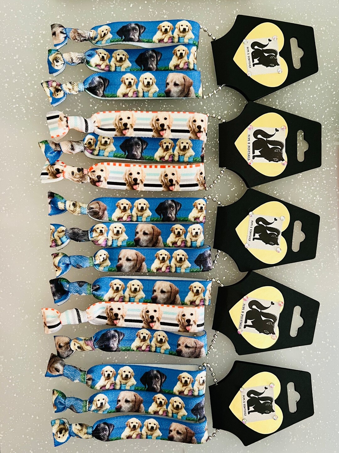 Labrador | Ribbon Hair Ties | Labrador Hair Ties | Yellow Lab | Black ...