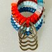 Spiral Keychain | Red/white/blue Keychain | Fourth of July | Heart ...