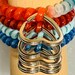 Spiral Keychain | Red/white/blue Keychain | Fourth of July | Heart ...