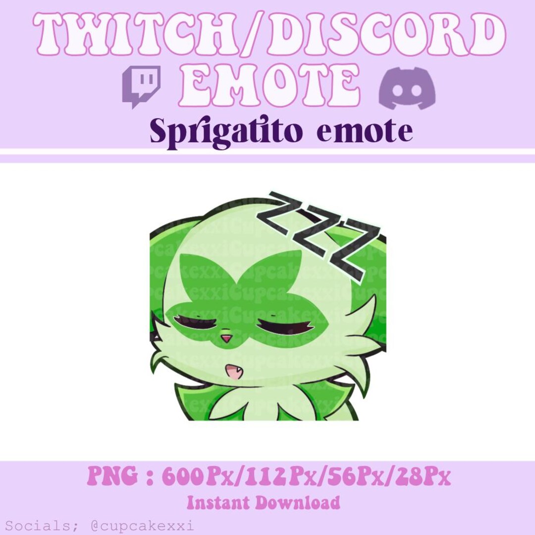 Sprigatito Emote | Pokemon | Twitch & Discord Stickers | Instant ...