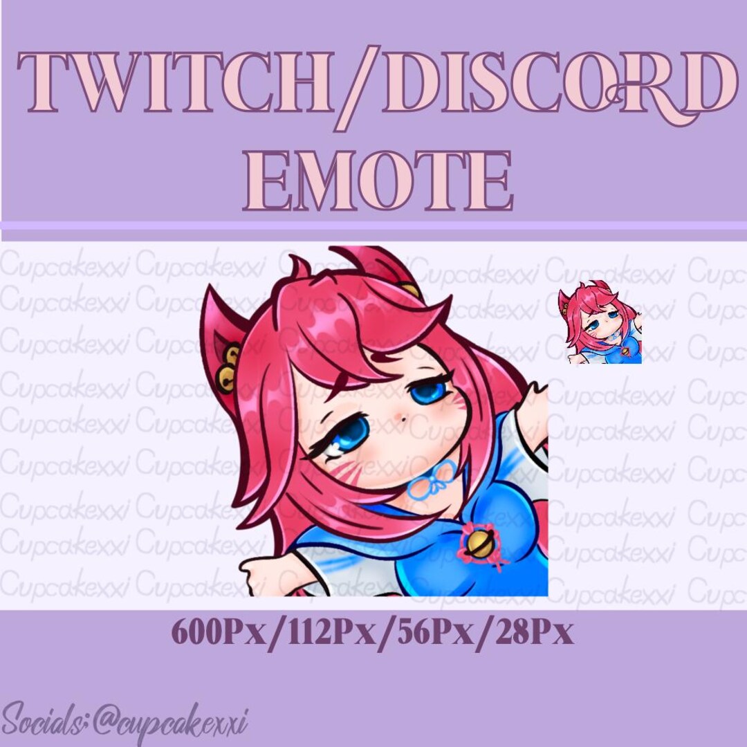 Ahri Emote | League of Legends Twitch Discord PNG | Stream Asset - Etsy