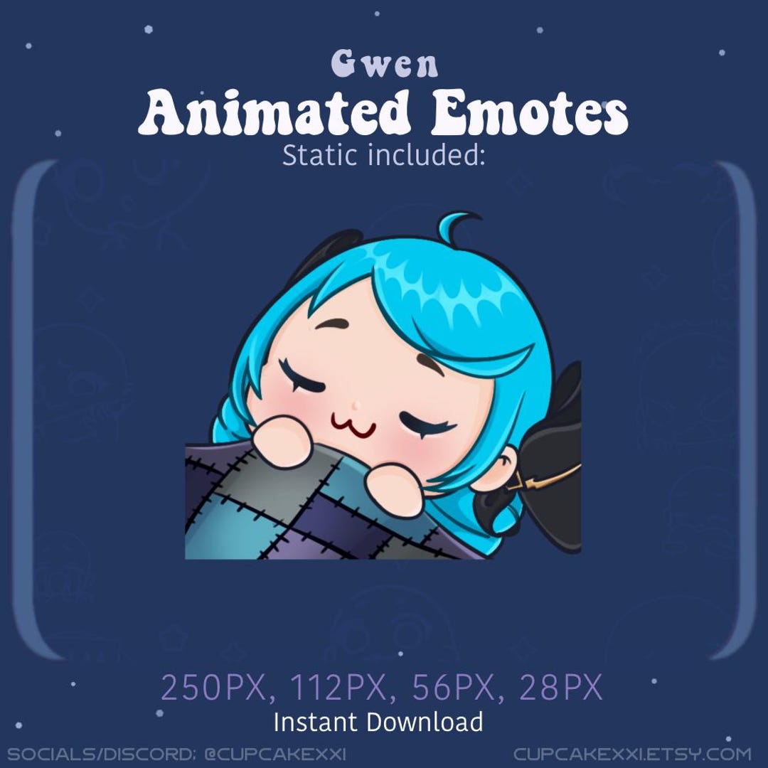 Sleepy Gwen Animated Emote (instant Download) | League of Legends ...