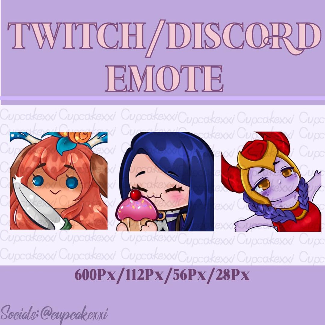 Lol 3 Pack Emotes - Lillia, Caitlyn, Shyvana - Etsy
