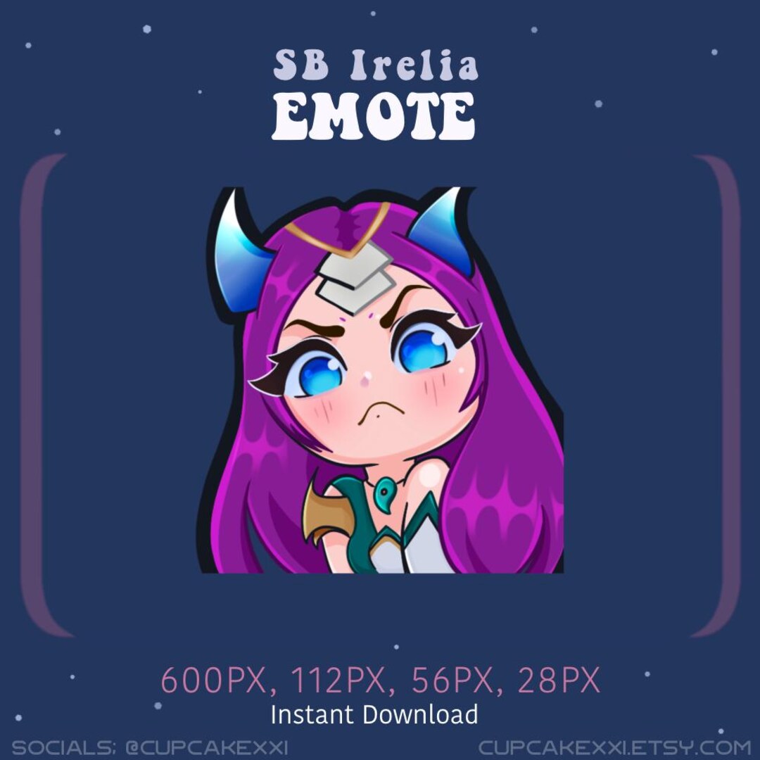 Irelia Spirit Blossom Emote: Twitch & Discord (digital Download) - Etsy