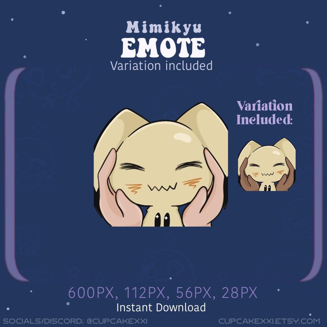 Mimikyu Emote | Pokemon | Twitch and Discord Emotes | Instant Download ...