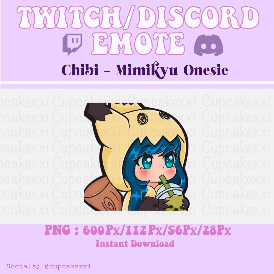 Chibi Emote | Mimikyu Onesie | Twitch and Discord Emote | Pokemon - Etsy