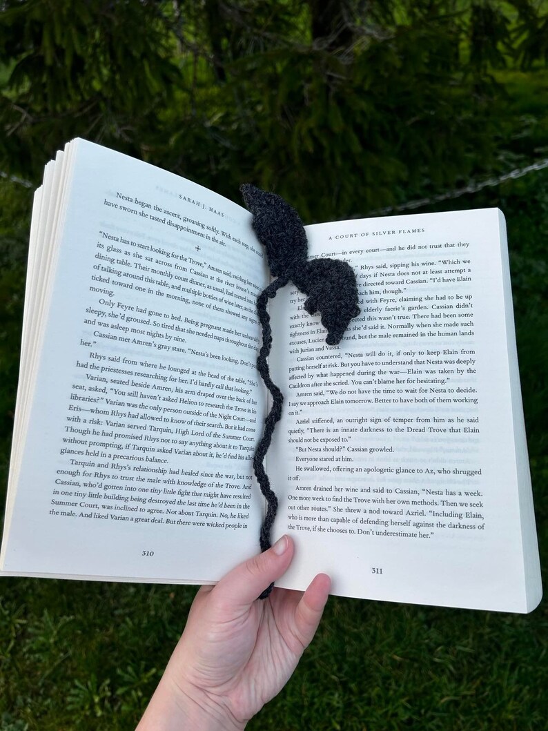 Wing Crochet Bookmark Fourth Wing Iron Flame Rider Signet Tairn Andarna ...