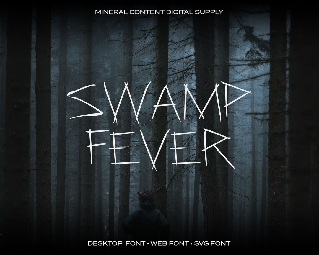Swamp Fever Horror Thriller Font Desktop Web SVG - Etsy
