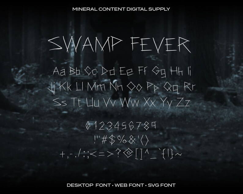 Swamp Fever Horror Thriller Font Desktop Web SVG - Etsy