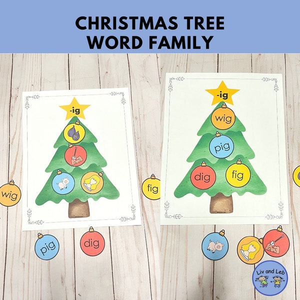 Christmas Word Tree - Etsy
