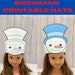 Snowman Paper Hat-crown-christmas-holiday Printable Craft - Etsy