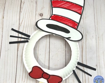 Cat in the Hat Mask - Etsy
