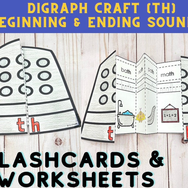 Consonant Digraph Craft wh, Digraph Flashcards, Digraph Worksheets - Etsy