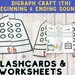 Digraph Craft Consonant Digraph Flashcards Digraph Worksheets - Etsy